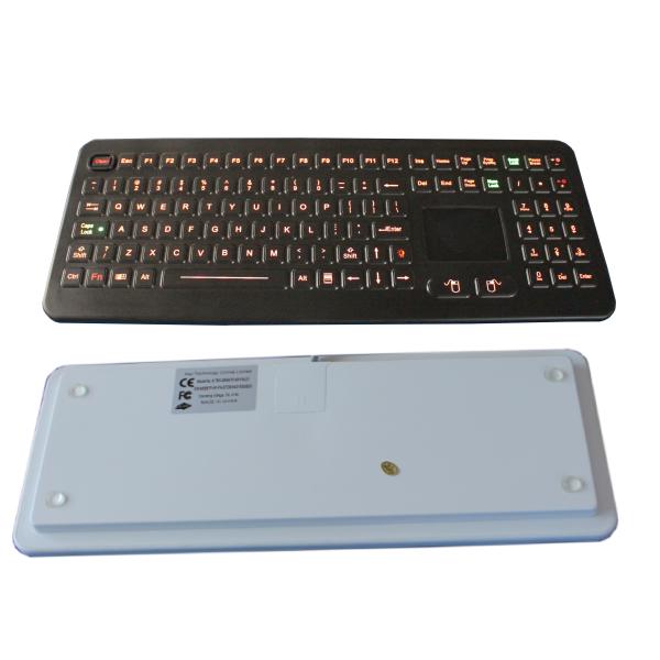 Quality IP68 waterproof industrial rubber medical keyboard with backlit touchpad for sale