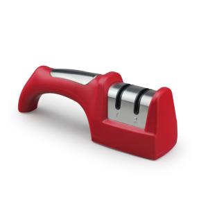 Quality Red Home Ceramic Knife Sharpener With Comfortable Handle 205 * 65 * 52mm Size for sale