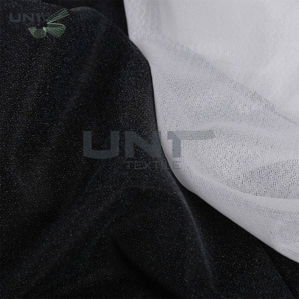 Quality 100D * 100D Stretch Garments Fusible Interlining Fabrics Circular Knit C1022WN for sale
