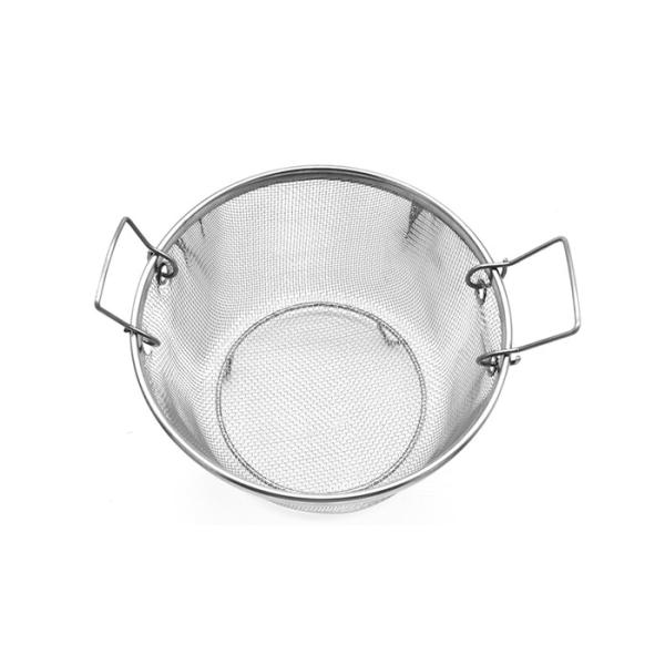 Quality Silicone Handle BF04 Stainless Steel Mesh Filter Baskets Metal Steamer 6QT for sale