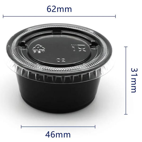 Quality PP 2OZ Plastic Sauce Cup For Parties And Events for sale