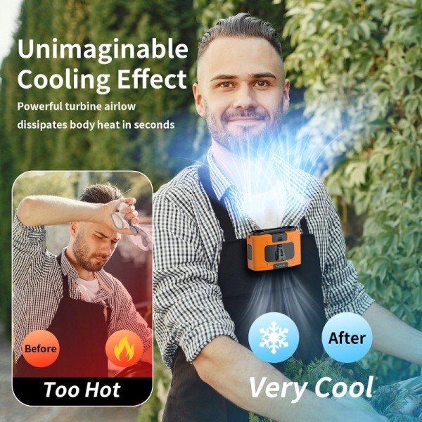 Quality Socool Fan 20000mAh Portable Type-C Wearable Fans Super Wind Super Quiet Outdoor Fan for sale