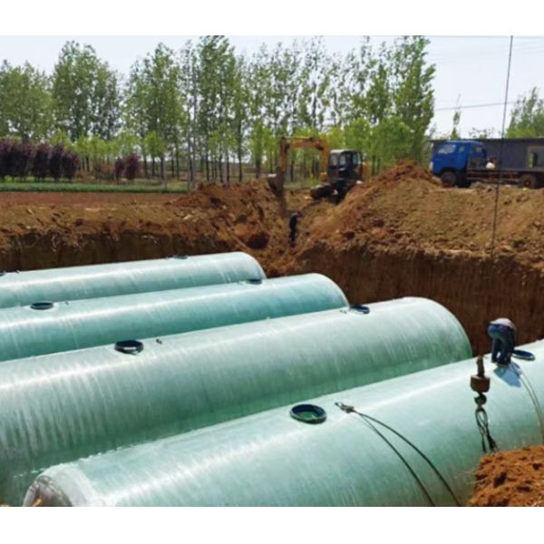 Quality Biogas Domestic Waste Water Purification FRP Septic Tank Underground Type Domestic Sewage Treatment System for sale