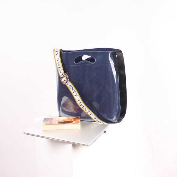 Quality Crossbody Shopper Denim TPU Bag Two Layers for sale