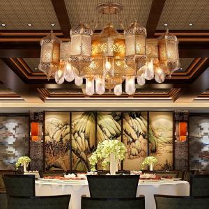 Quality Interior Brass Vintage Living Room Chandelier 132*132*60cm Packing Dimension for sale