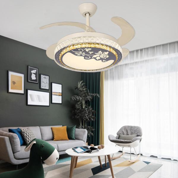 Quality Smart 42 Folding Ceiling Fan With Light ABS Blades Folding Blade Fan for sale