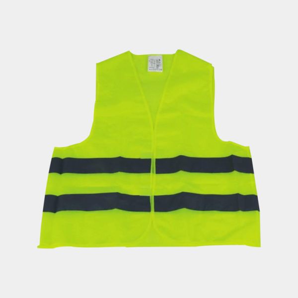 Quality High Visibility Safety Vest With 2 Reflective Strips Velcro Closure And Multiple Pockets for sale