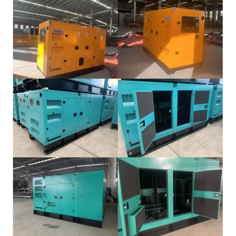 Silent generator set in different colors and views 2