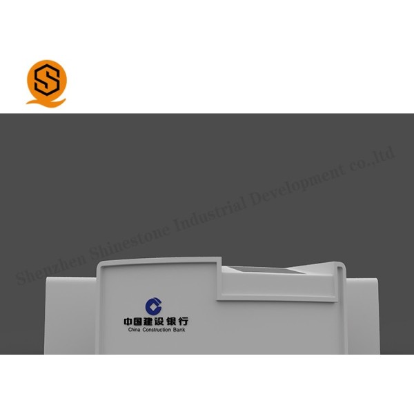 Quality OEM Logo Solid Surface Reception Desk Bank Reception Counter for sale