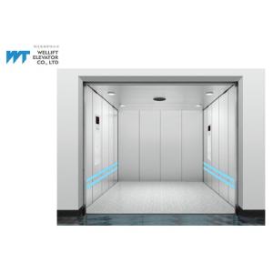 Quality Upmarket Residential Freight Elevator Stainless Steel Finish Cabin With Crash for sale