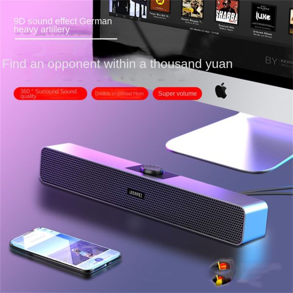 Quality OEM Wireless Connection Bluetooth Computer Soundbar 6D Sound Effect for sale
