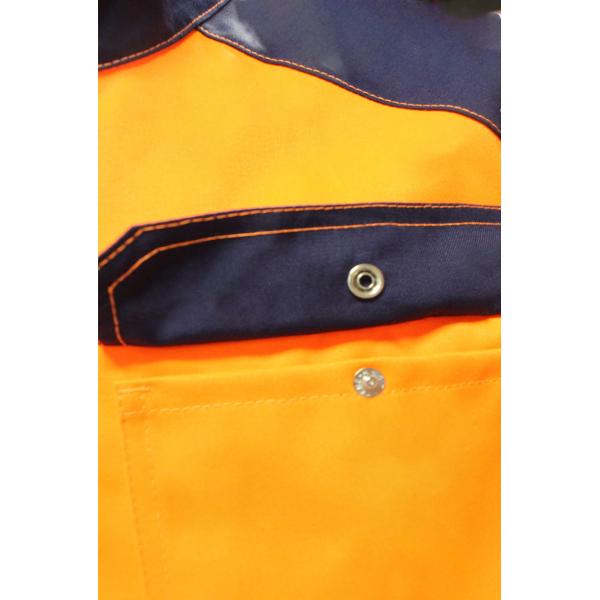Quality Sattin Woven Orange 250GSM Reflective Jacket Retro 3M Strip 9910 for sale