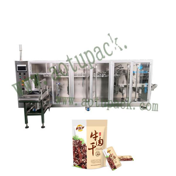 Quality PLC Beef Jerky Doypack Packing Machine 5.5kw Stand Up Pouch Filling Machine for sale