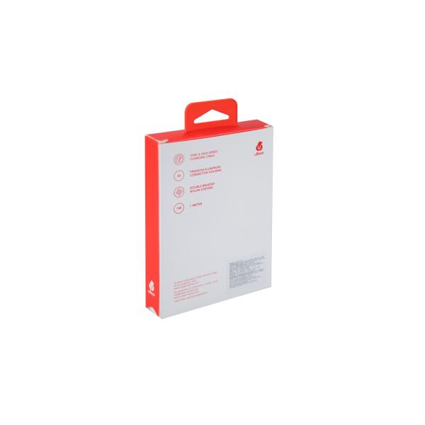 Quality SGS Custom Color Paper Usb Data Cable Packaging Box With Hook for sale