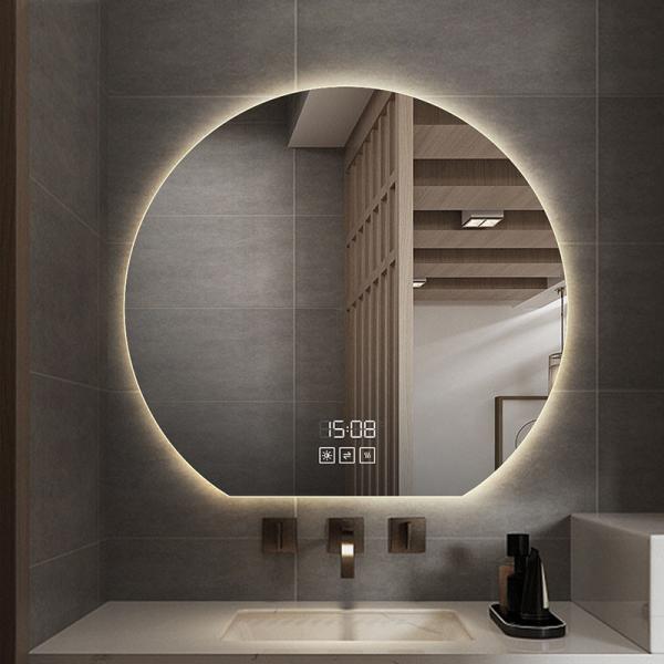Quality Customized LED Arched Bathroom Mirror Smart Touch Screen Vanity Mirror Anti Fog for sale