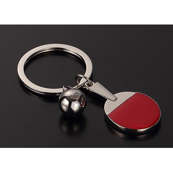 Quality Simple / Stylish Table Tennis Equipment , Table Tennis Keyring Zinc Alloy With for sale