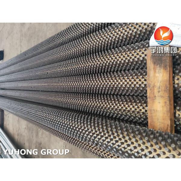 Quality Studded Tube, ASME SA335 P22 Alloy Steel Seamless Pipe With 11Cr Studs, Radiant And Convection Coil Application for sale