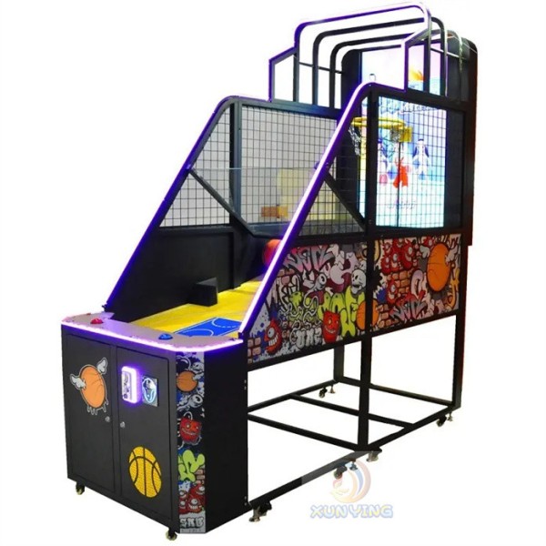 Quality Commercial Arcade Basketball Shooting Machine Game US Plug 155KG for sale