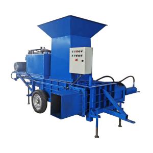 Quality Water Cooled PLC Control Corn Baler Machine with Productivity and Video for sale