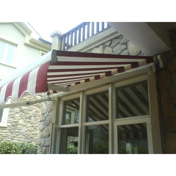 Quality 5.5*3m Outdoor Manual Garden Canopy Sun Shade Balcony Aluminum Retractable Awning for sale