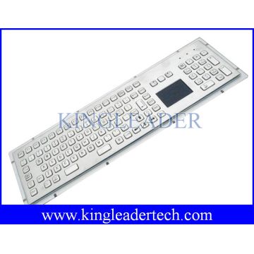 Quality IP65 Rugged Kiosk Metal Industrial Keyboard With Touchpad Function Keys And for sale