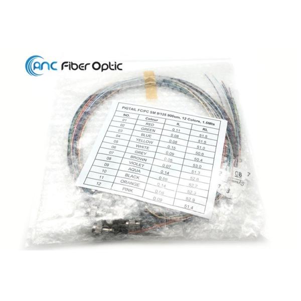Quality Multimode Single Mode Fiber Pigtails LSZH 0.9mm FC For Optical Distribution for sale
