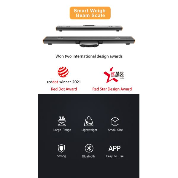 Quality Yanming 1500kg Durable Pallet Beam Scale with Multiple Measurement Units for for sale