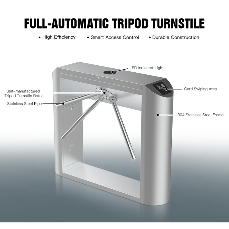 CW309 Full-Automatic Tripod Turnstile Gate front view