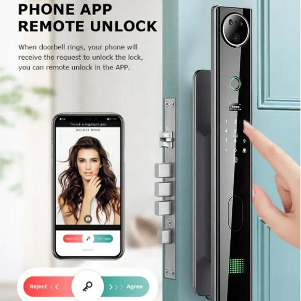 Quality TH-Q9 3D face Front Door Lock for sale