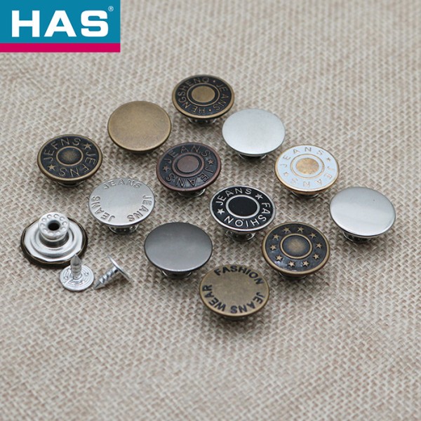 Quality 17mm Brass Snap Buttons Round Metal Rivet Buttons Customized for sale
