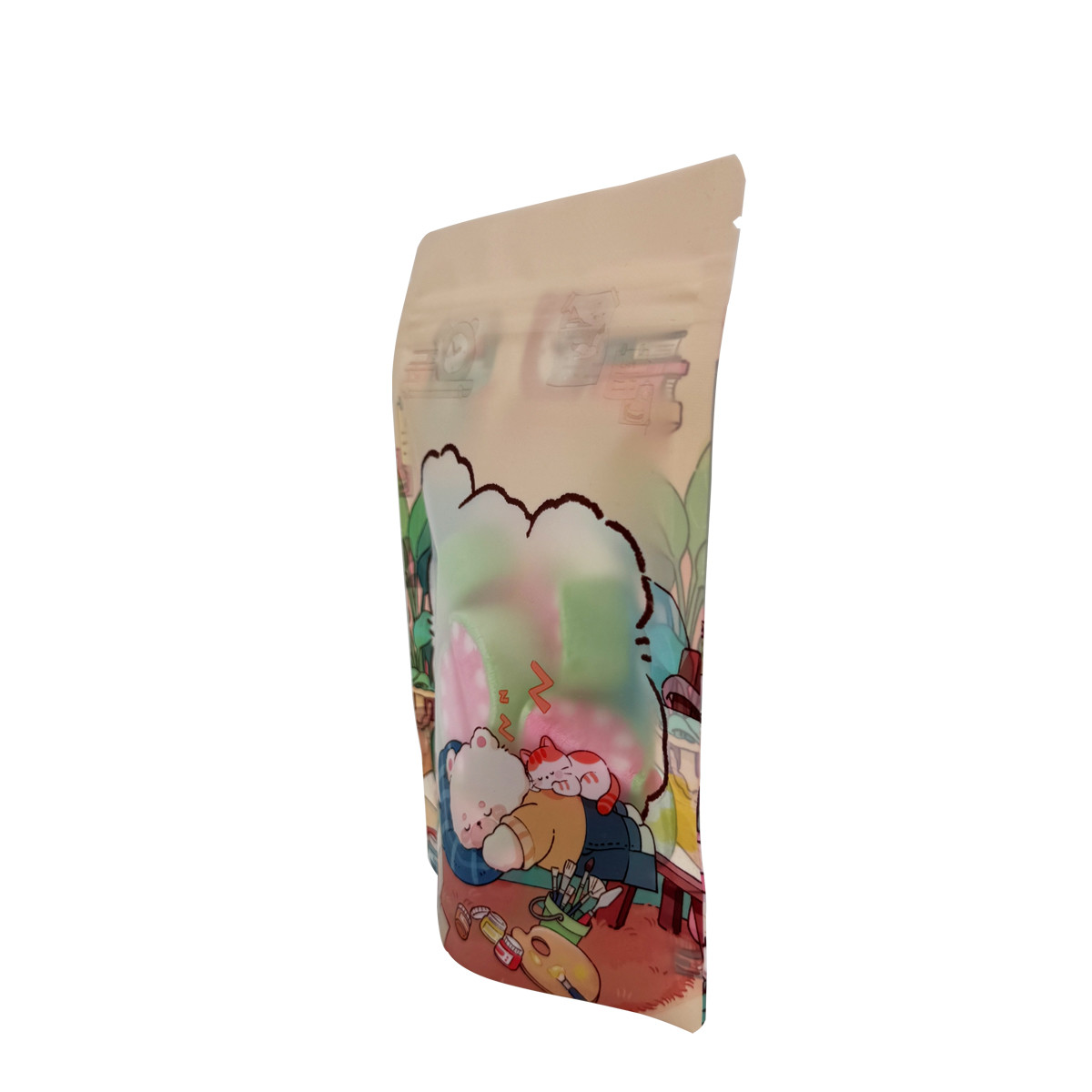 Quality Plastic Laminated Films Zipper Top Custom Packaging Stand Up Pouches With Matte for sale