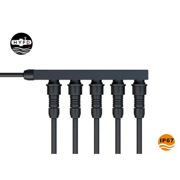 Quality IP67 1 in 5 Out Parallel 2.35mm M15 Connector for sale