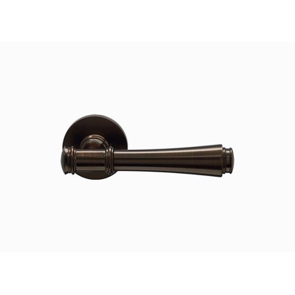 Quality Interior Euro Black Polished Brass Door Handles 67mm For Wooden Door for sale