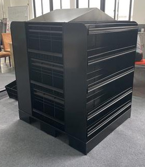 Quality Chip Fixture GNG BLK Free Standing Display Rack High Visibility Customization for sale