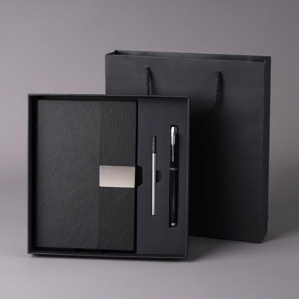 Quality Full Customize Notebook Pen Ink Set Gift Box Colorful PU Leather Notebook for sale