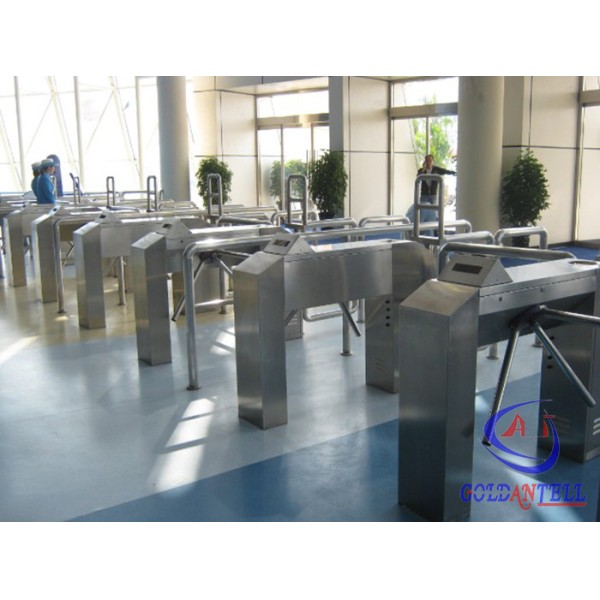 Quality Qr Code Barcode Waist Height Turnstile For Stadium/Gym/Cinema/Scenic Area for sale