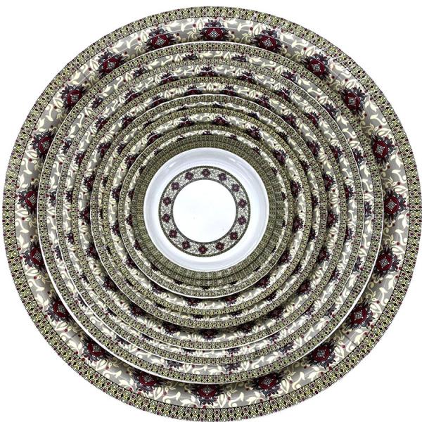 Quality Tasteless Melamine Dinner Plates Unbreakable Durable Melamine Soup Plates for sale