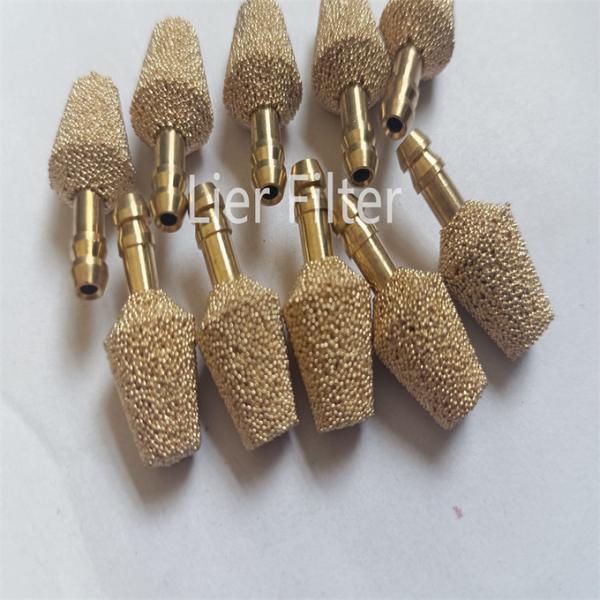 Quality Back Flushing 40um Sintered Brass Gas Filter High Strength for sale