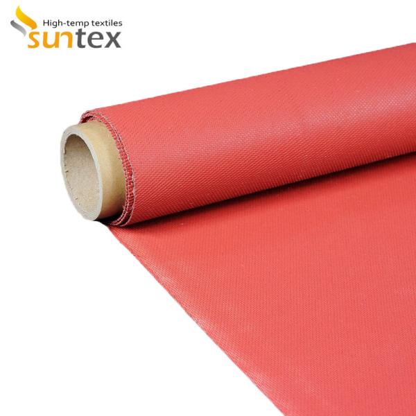 Quality Silicone Coated 960g/m2 Fire Resistant Fiberglass Fabric for sale