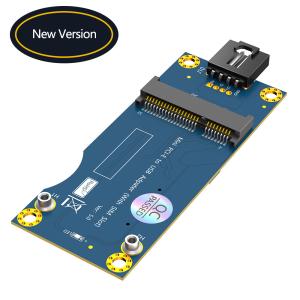 Quality USB 2.0 9PIN Header to Mini PCI-E PCIe 52PIN Wireless Module Adapter with SIM for sale