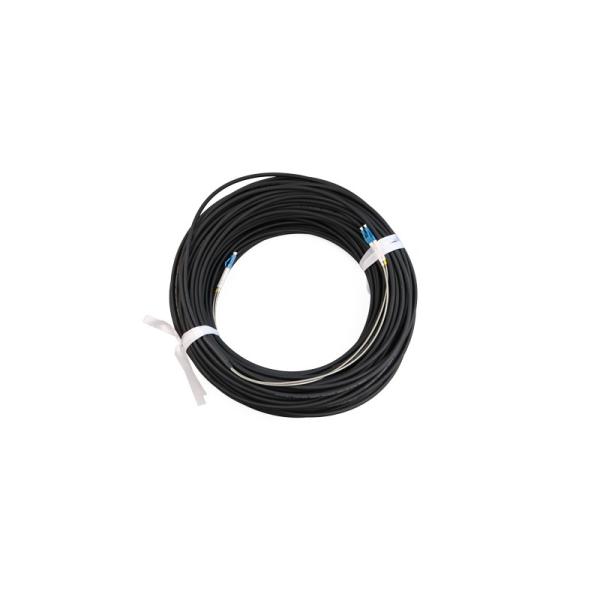 Quality CPRI LC/UPC-LC/UPC connectors with Black LSZH 4.8mm, Duplex, G.657A2, 70 meters fiber optic patch cords for sale