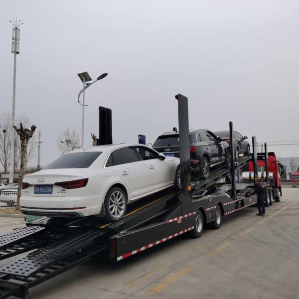 Quality Van Type 2 Floors Car Hauler Trailer With Security Initiative Protection Device for sale