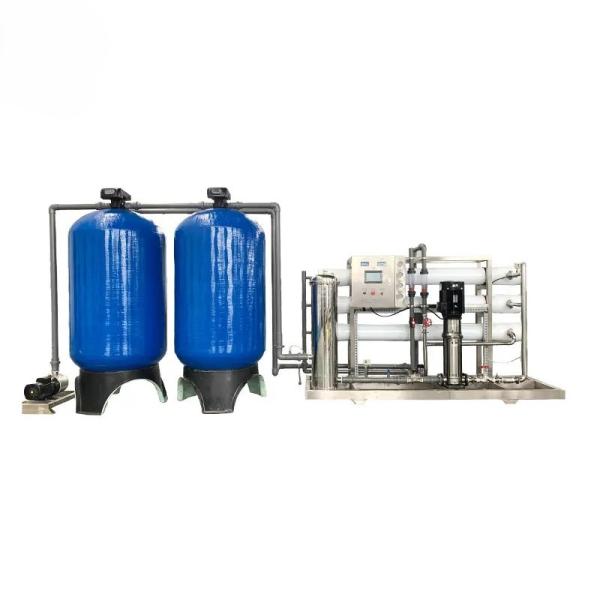 Quality 10TPH 19kW-380-415V 2xFRP Tanks Brackish Water Reverse Osmosis Water Plant for sale