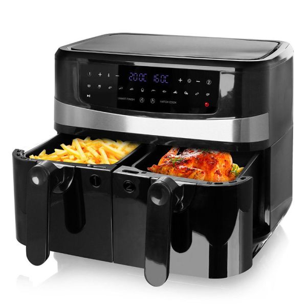 Quality Dual Air Fryer 9L Digital Smart Oil Free Double Basket Dual Zone for sale