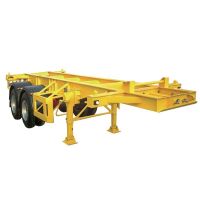 Quality Shandong Juyuan 20ft 40ft Skeleton Chassis Container Semi Trailer Sturdy Steel for sale