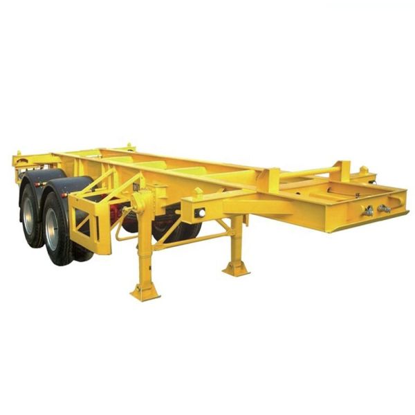 Quality Shandong Juyuan 20ft 40ft Skeleton Chassis Container Semi Trailer Sturdy Steel Design for sale