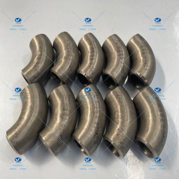 Quality Feiteng 25OD*2.5 Titanium Seamless Pipe Elbow for sale