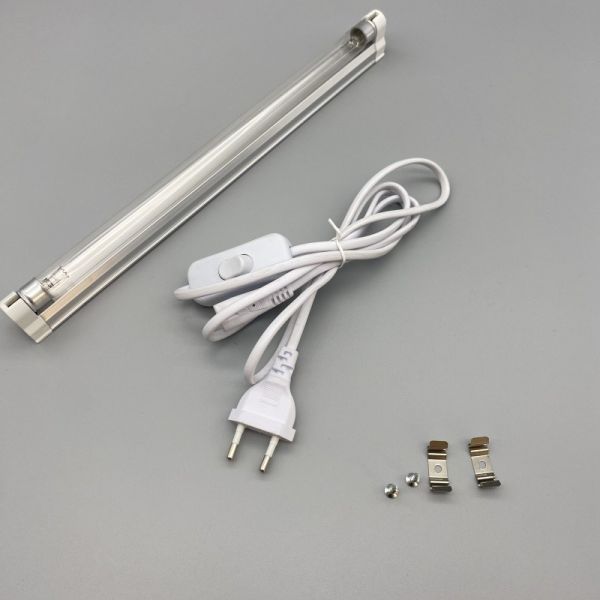 Quality 110V 185nm UV Light Lamp With 253.7nm Bulb And Plug 8W Ozone Lamp for sale