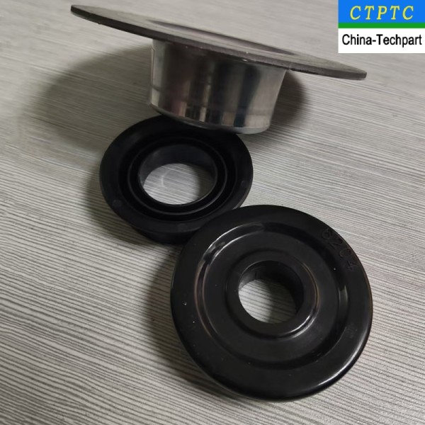 Quality Hot Pressed Carbon Steel Bearing Housing for Conveyor Roller with Plastic Labyrinth Seals for sale