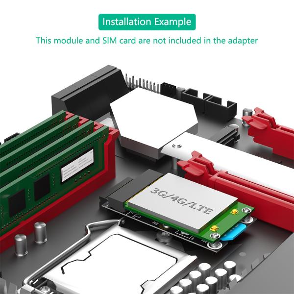 Quality Mini PCI-E to M.2(NGFF ) key A/E Adapter With SIM card Slot for WiFi/WWAN/LTE for sale